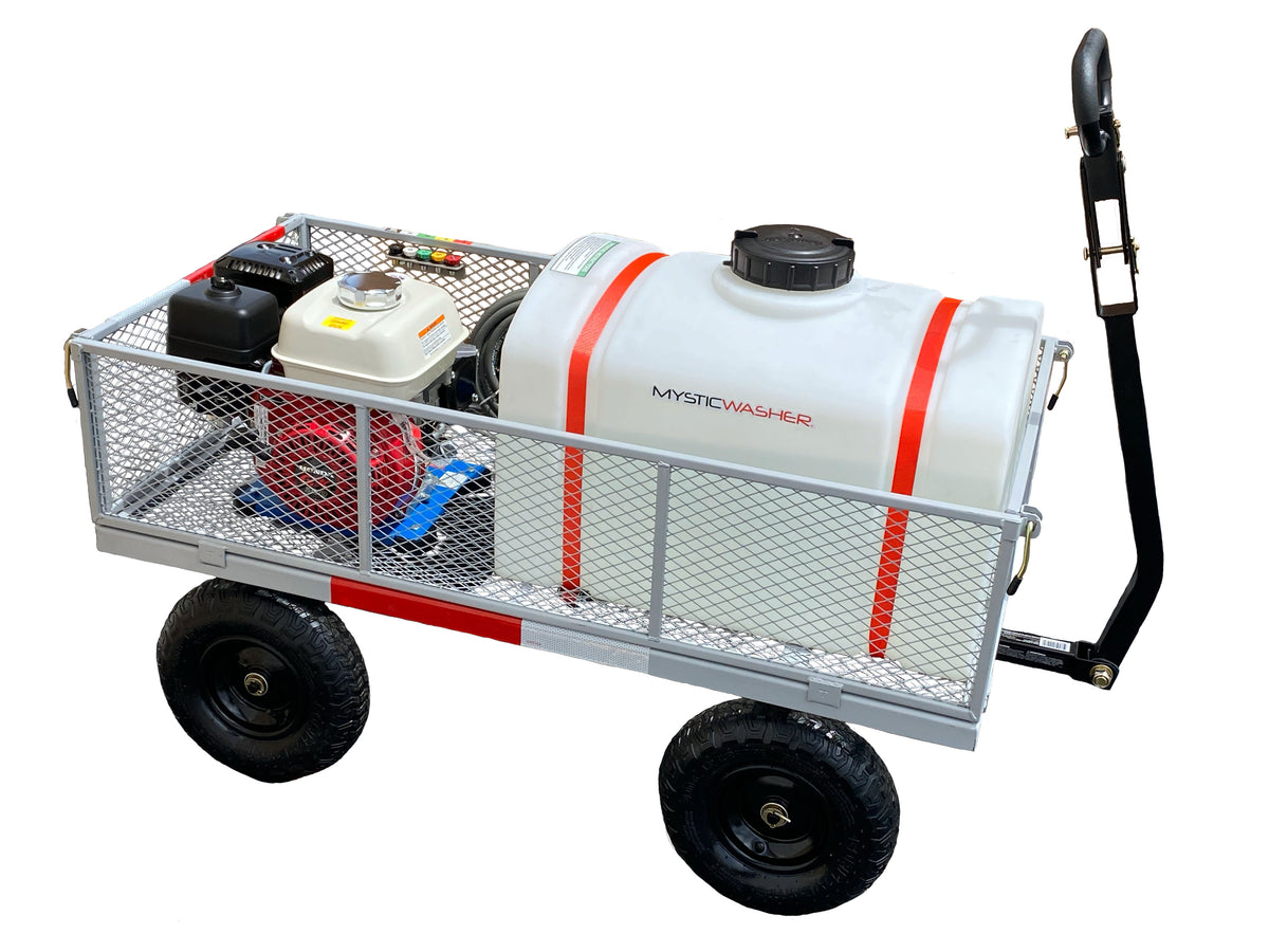 MysticWasher® Wash Wagon - Pull or Tow! Gas Powered – MysticWasher ...